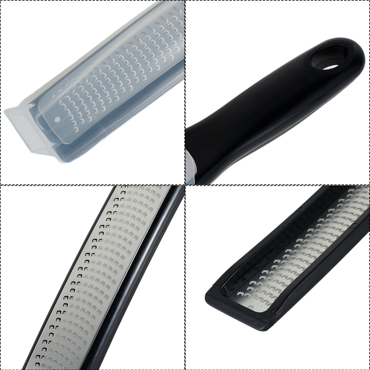 Stainless Steel Lemon Zester Kitchen Cheese and Citrus Grater Non-slip ...