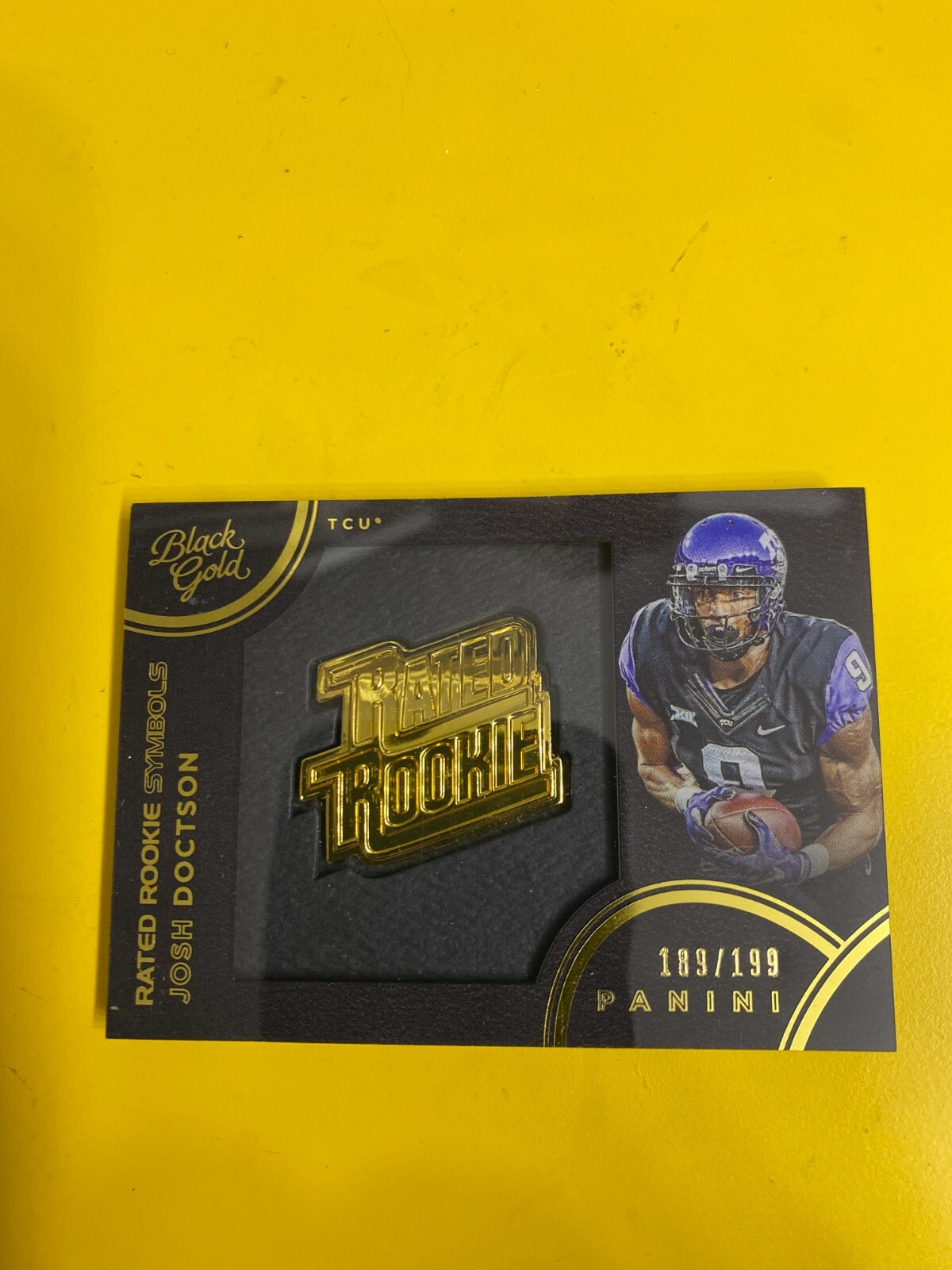 D41690 2016 Black Gold Collegiate Rated Rookie Symbols #33 Josh Doctson ...