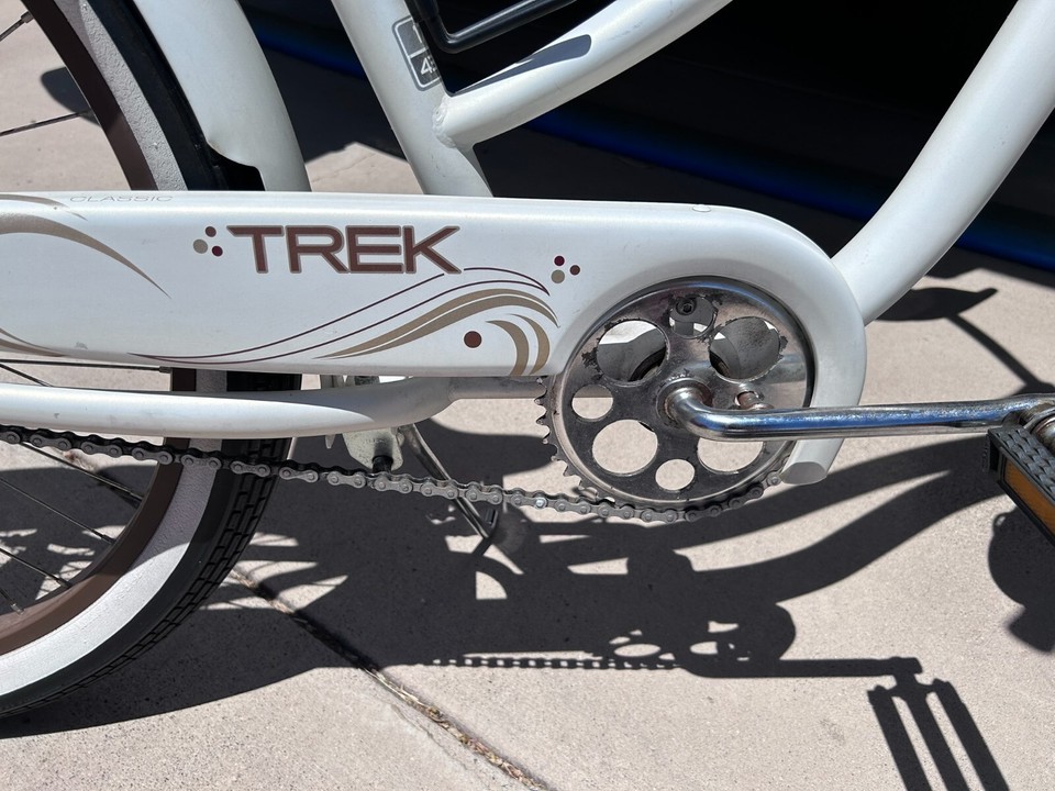 Vintage Classic TREK Cruiser Beach Bike Original Leather Seat 17" 43cm ...