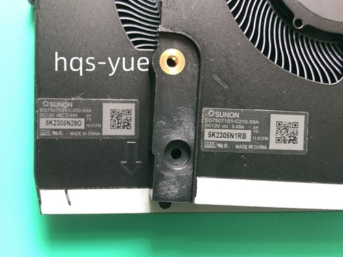 Original for Dell Alienware m15 R7 CPU+GPU COOLING FAN R+L DC12V | eBay