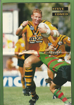 #HH1. RUGBY BIG LEAGUE MAGAZINE 9-15/3 1994, BALMAIN STEVE EDMED PINUP ...