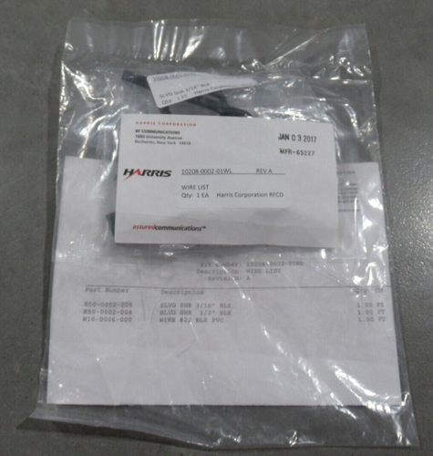 L3 Harris 10208-0002-01WL Wire & Cover For RF-382A-15 Antenna Coupler ...