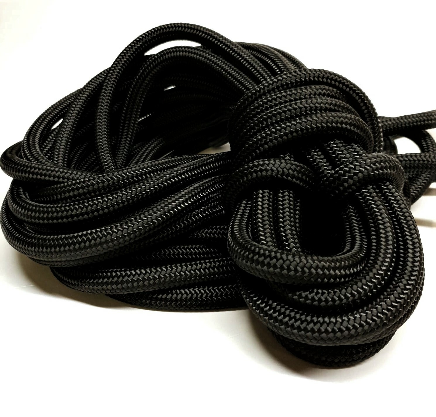 Black Polyester eco Braid on Braid Rope 6mm 8mm 10mm 12mm 14mm 16mm ...