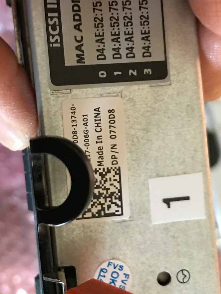 770D8 DELL POWERVAULT MD3200i MD3220i iSCSI 4 Port Controller 1GB | eBay