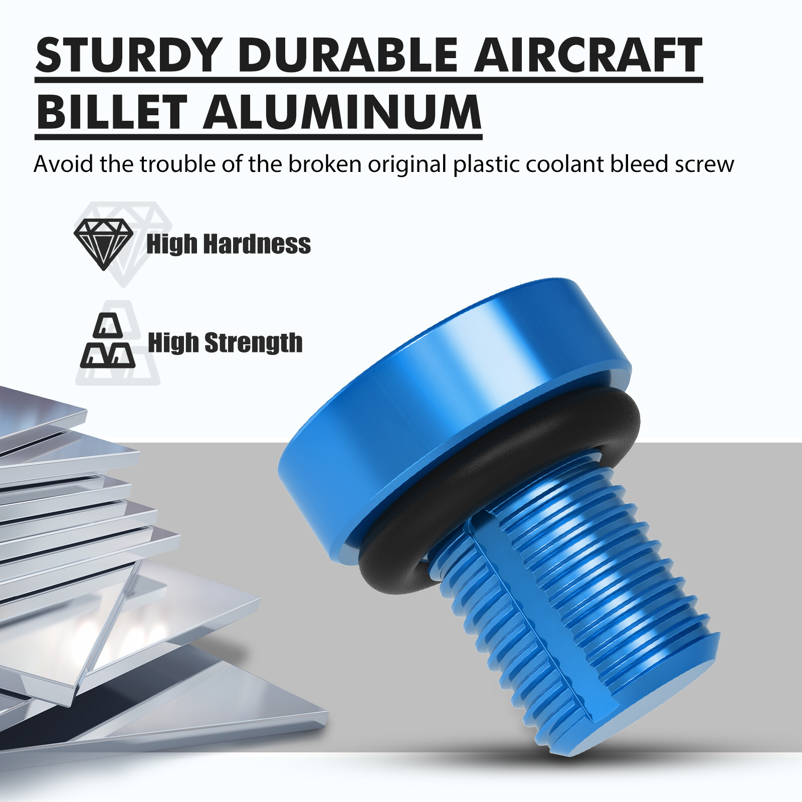 Aluminum Engine Coolant Tank Bleeder Screw For BMW E36 E46 E39 E53 ...