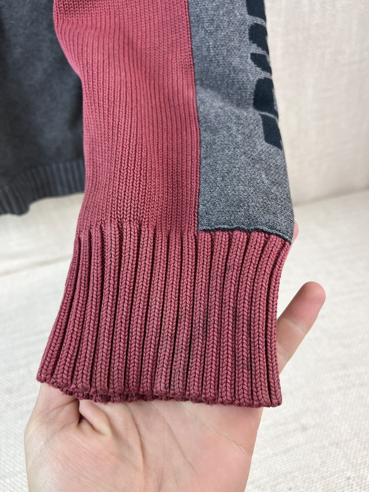 Harley Davidson Motorcycles Red And Grey Quarter Zip … - Gem