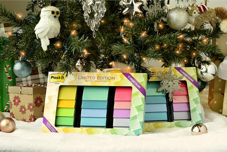 Post-It Super Sticky Notes, Limited Edition Color Collection, 3X3 In ...