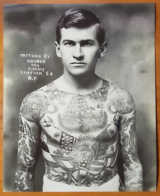 Charlie Wagner Lew Alberts Traditional Tattoo Photo Vintage Jack Tryon ...
