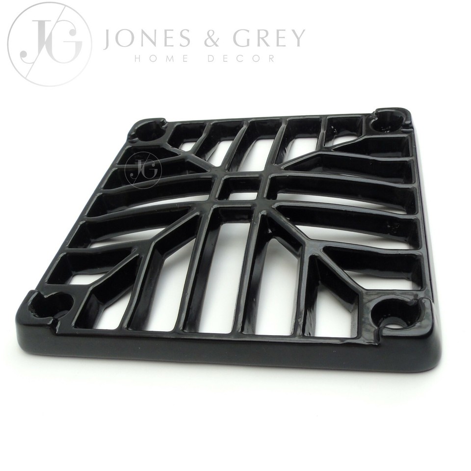 SQUARE 6" INCH 150mm METAL DRAIN COVER GULLY GRID GRATE LID CAP LEAF ...
