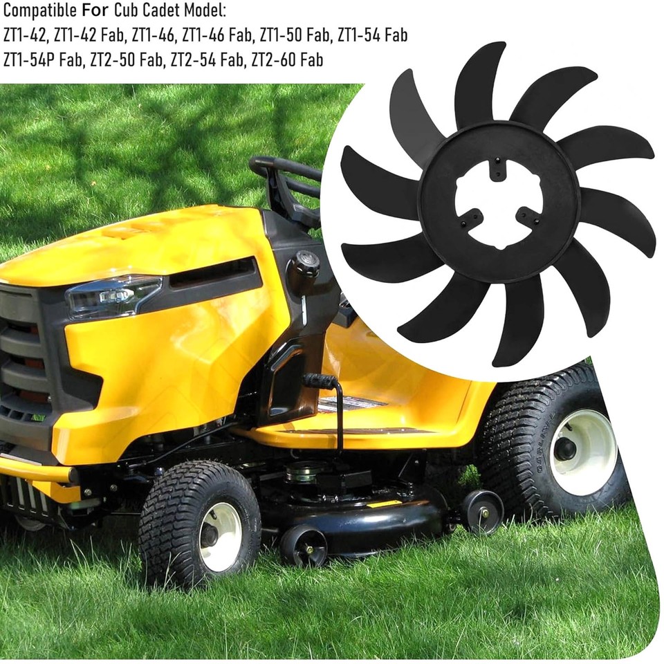 55217 7" Mower Transmission 10 Blade Fan Compatible For Cub Cadet ZT1 ...