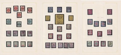 GB. QV. SG 197-213, 1/2d to 1/- Jubilee study with variations ...