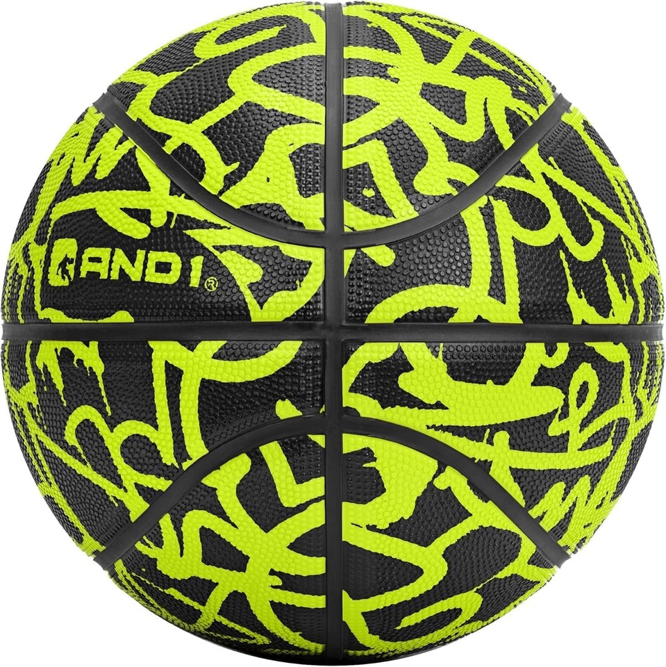 AND1 Fantom Graffiti Rubber Basketball - Streetball for 29.5 W/ Pump ...