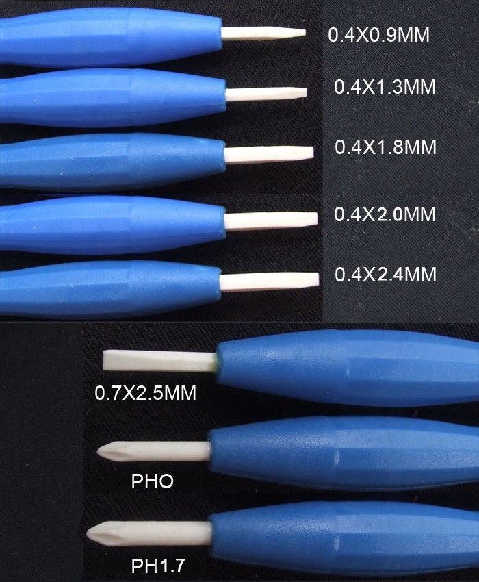 8x Ceramic Screwdriver Tool Anti static Non magnetic conductive /retail ...