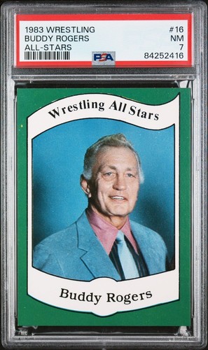 Nature Boy Buddy Rogers - 1983 Wrestling All Stars Card #16 PSA 7 NM ...
