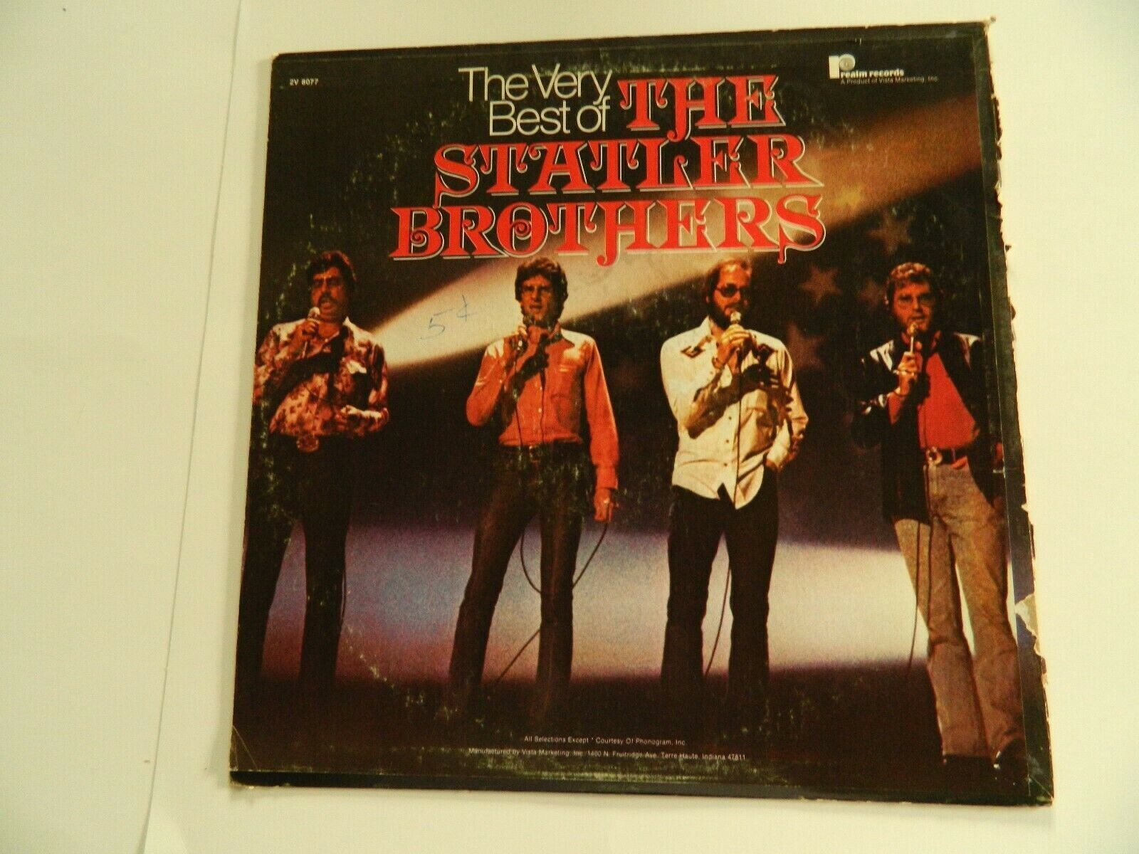 The Very Best of THE STATLER BROTHERS Vintage Vinyl LP record album VG+ ...