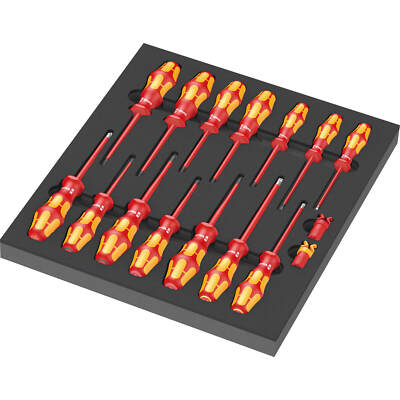 Wera 9711 16 Piece VDE Screwdriver Set in Foam Insert Tray | eBay UK