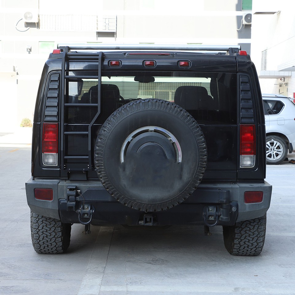 Back Rear Roof Climbing Ladder Tailgate Driver Side Rack For Hummer H2 ...
