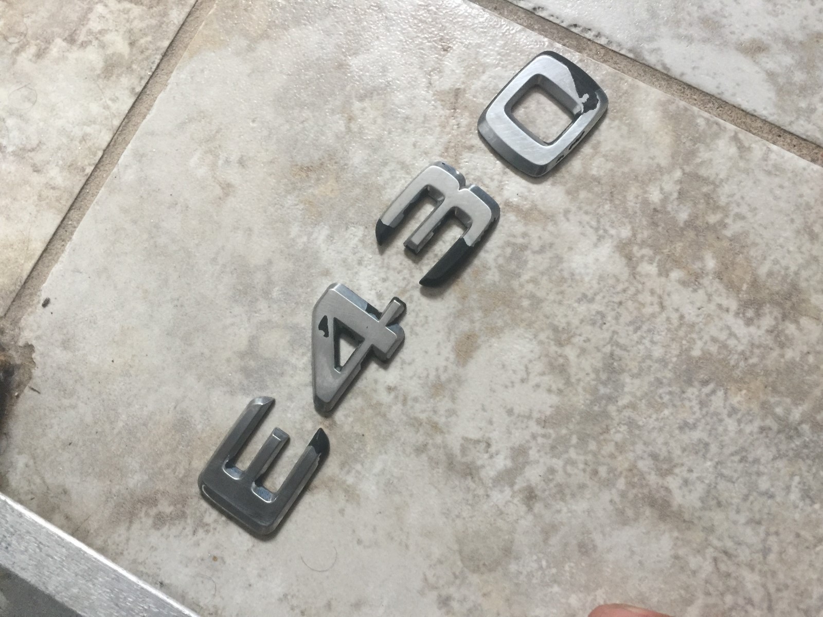 1998-2002 Mercedes-Benz original OEM W210 E430 trunk badge logo decal ...