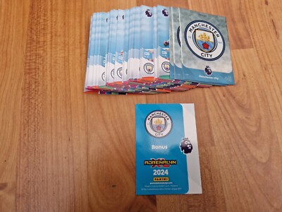 PANINI PREMIER LEAGUE ADRENALYN XL 2024 JOBLOT OF 69 MANCHESTER CITY ...