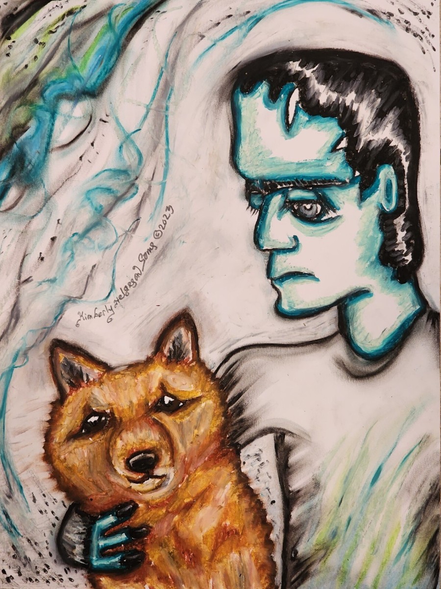 Half Human Half Wolf Face Drawing Arya Wolf Drawing By Ricardo Romero