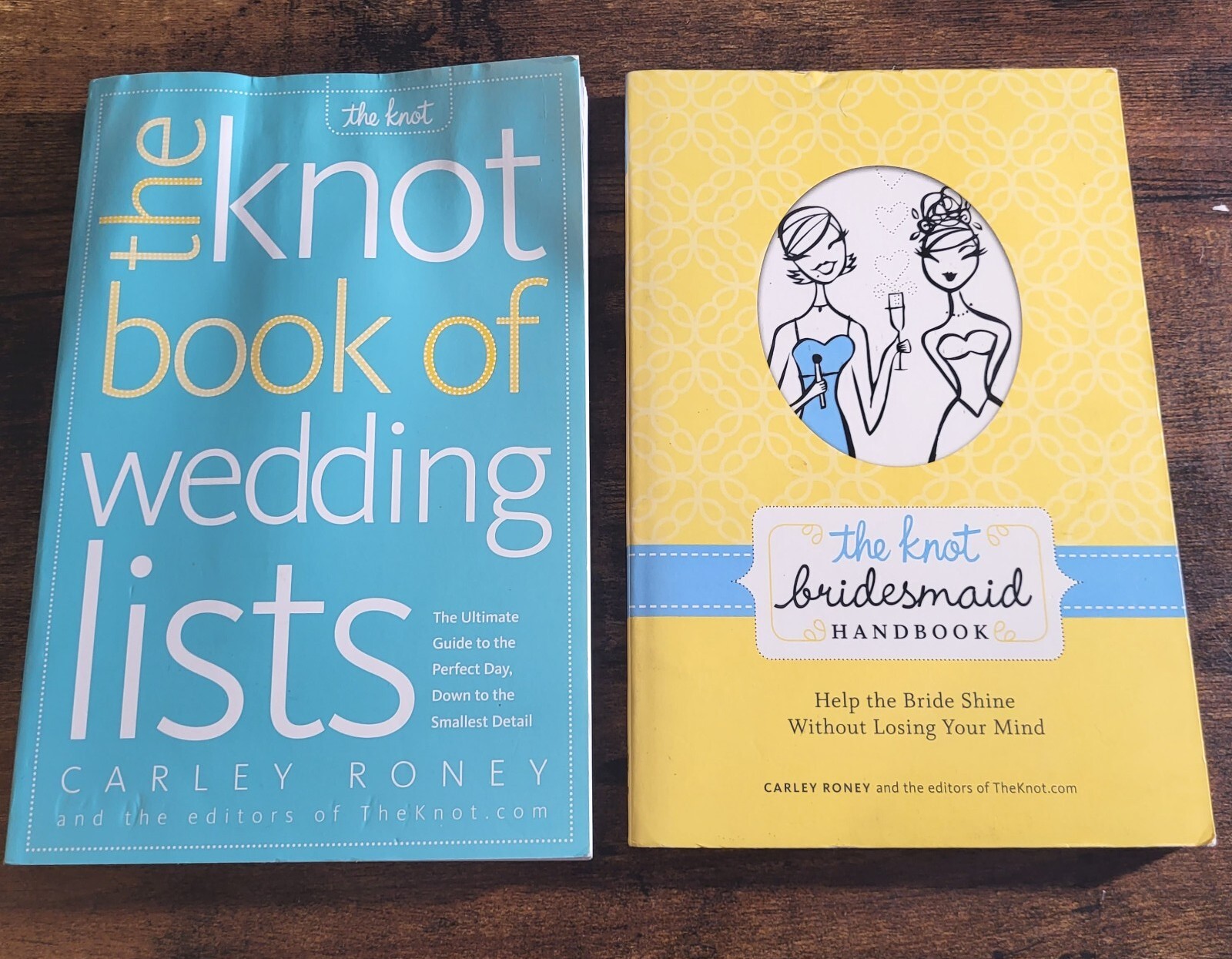 THE KNOT - Lot of 2 Paperbacks - Bridesmaid Handbook ~ Book Of Wedding ...