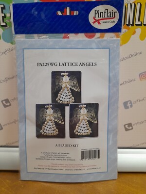 Pinflair White/gold Lattice Angels Craft Kit | eBay UK