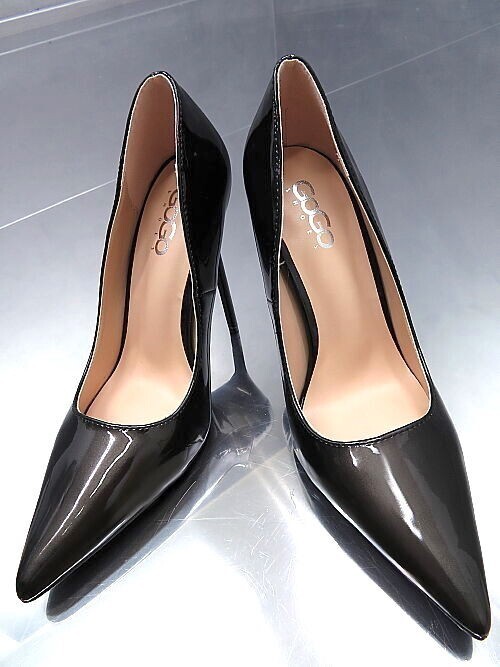 GoGo Original High Heels Iconic Patent Degrade Pumps Black 35 | eBay