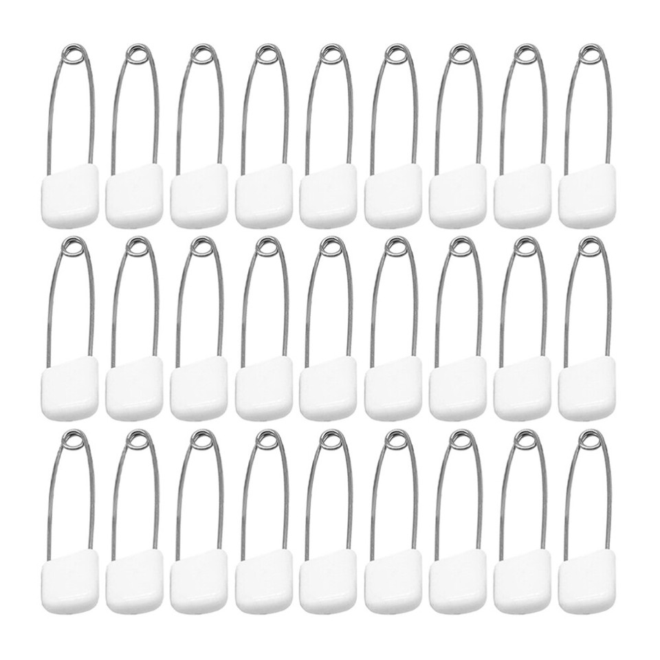 100 Pcs Bibs Safety Pin Diaper Newborn Saftey Pins Household | eBay
