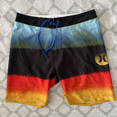 Hurley Board Shorts Mens Size 28 Phantom Swim Trunks Stretch Surf ...