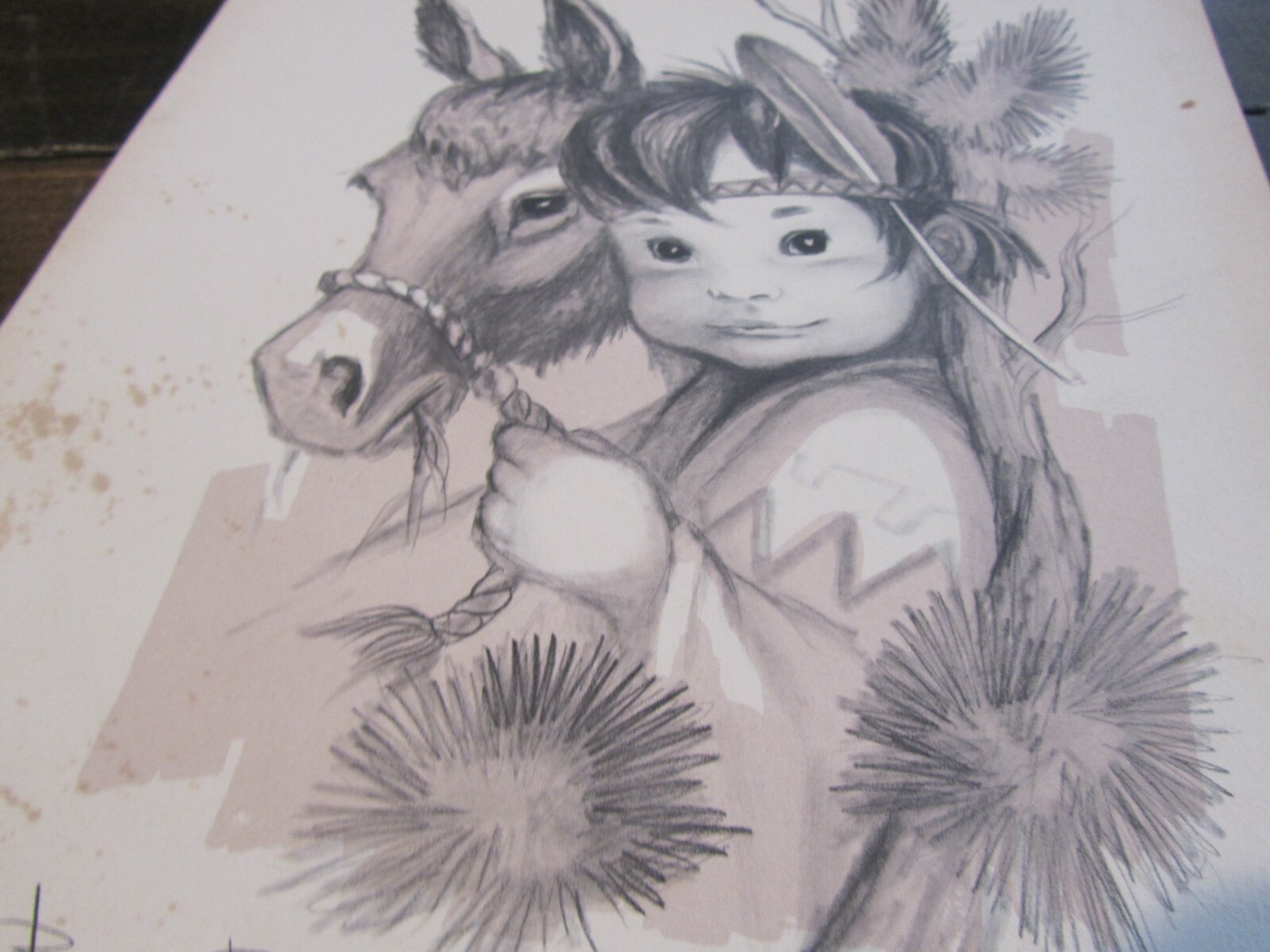 Vintage Boy Girl Art Prints Monteague Flagg 12 x 9 Thick Paper LOT OF 3 ...