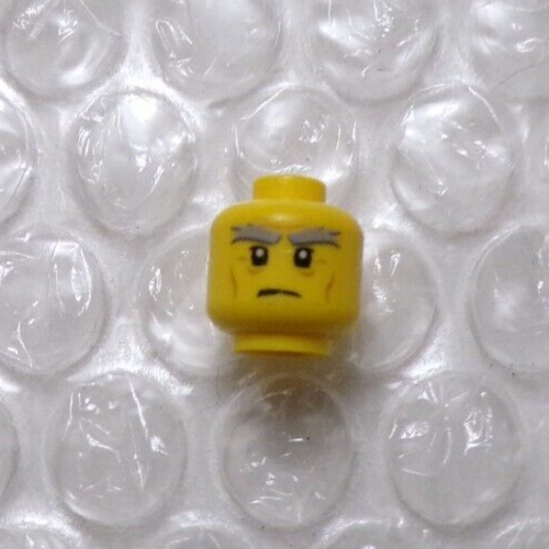 Lego x1 Mini Figure Head, Bushy Eyebrows, Scowl, Wrinkles, 3626cpb1040 ...