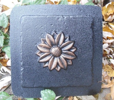 Sunflower daisy travertine tile mold reusable casting mould 6" x 6" x 1 ...
