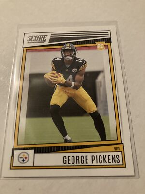 2022 Score Football #383 George Pickens Rc Steelers | eBay