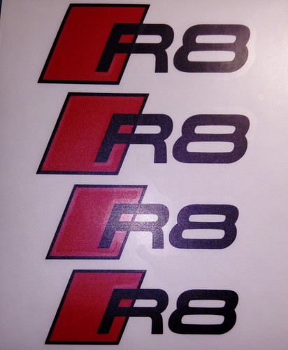 4 x Audi R8 (Bigger set) Brake Caliper Decal Stickers fits Audi R8 | eBay