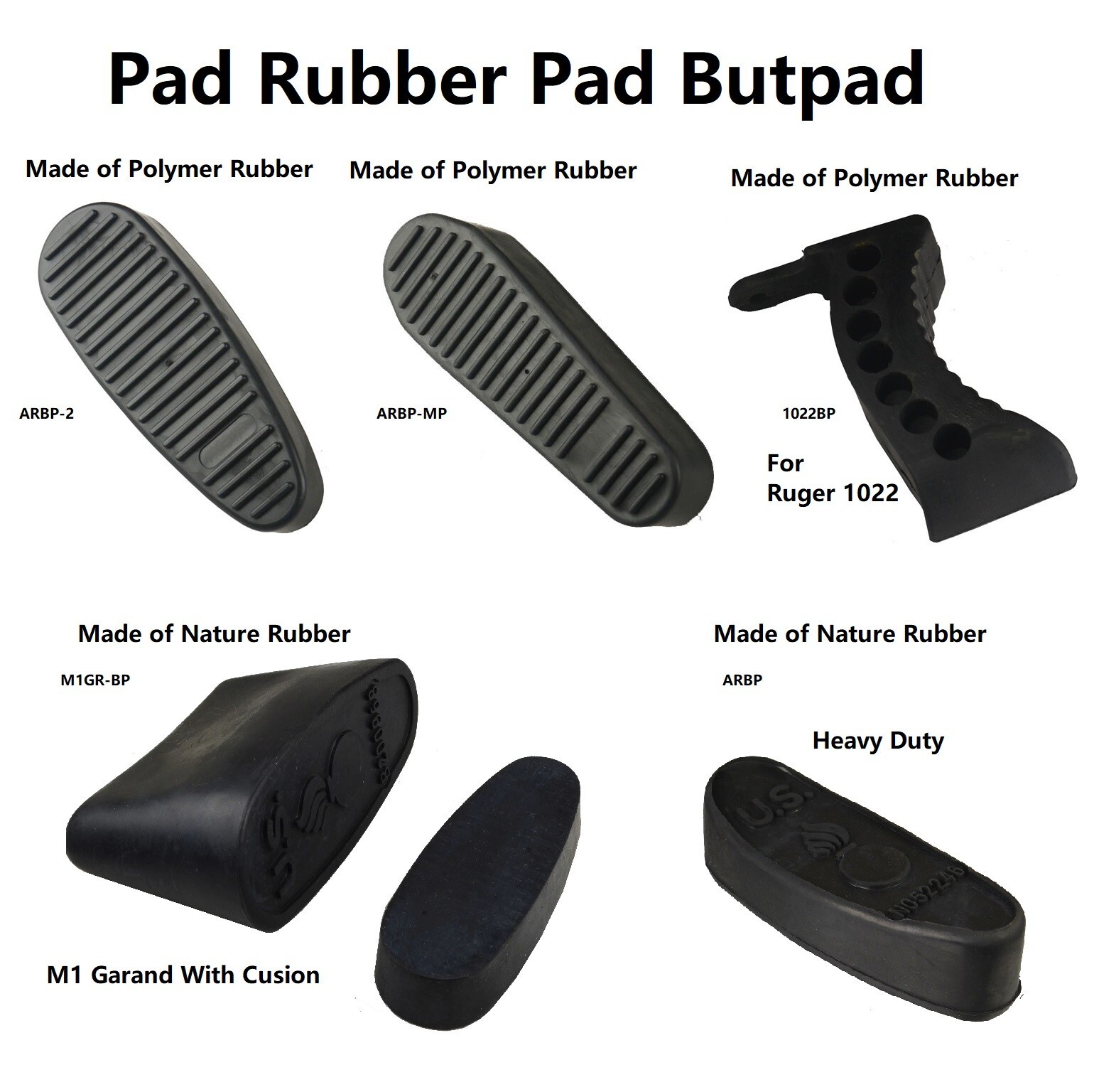 Pad Pad Nature Rubber Pad Polymer Rubber Buttstock Pad Stock Recoil Pad ...
