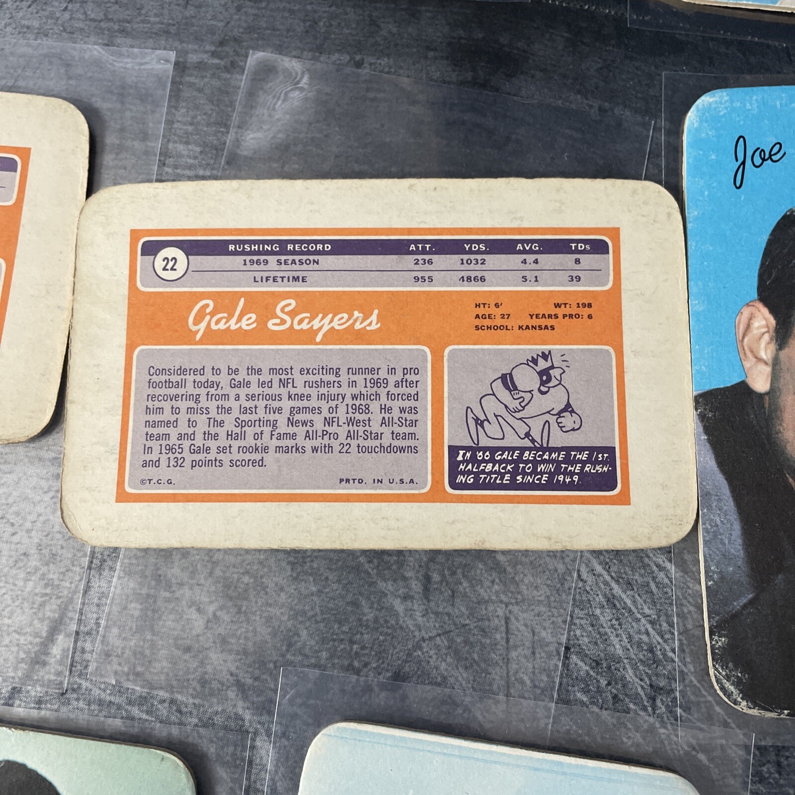 1970 Lot of 11 Topps Super Cards Football O.J. Simpson Rookie Gale ...