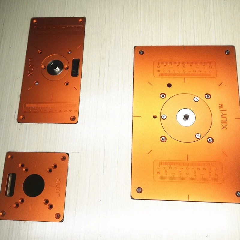 Aluminum Router Table Insert Plate with Bushing and Cover Electric ...