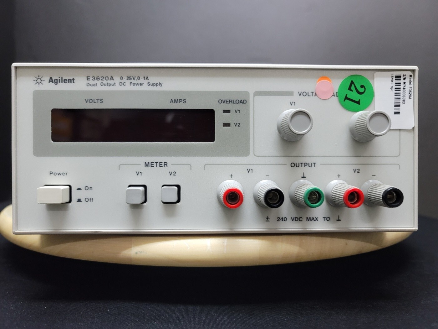 Agilent E3620A : 0-25V, 0-1A Dual Output DC Power Supply (6383) | eBay