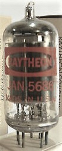 JAN CRP 5686 TUBE RAYTHEON NIB TESTED & BOXED VINTAGE GOVERNMENT ...