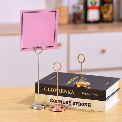 Memo Postcard Picture Clip Table Number Holder Round Photo Clip Card ...