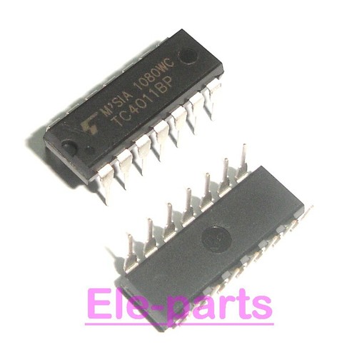 10 PCS TC4011BP DIP-14 TC4011 CD4011 quad 2 Input Nand Gate Integrated ...
