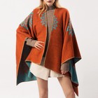 Lady Open Front Cardigan Shawl Cloak Cape Poncho Kimono Blanket Wrap ...