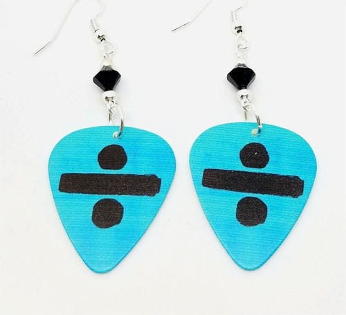 Ed Sheeran Divide Guitar Pick Earrings with Black Swarovski Crystals | eBay
