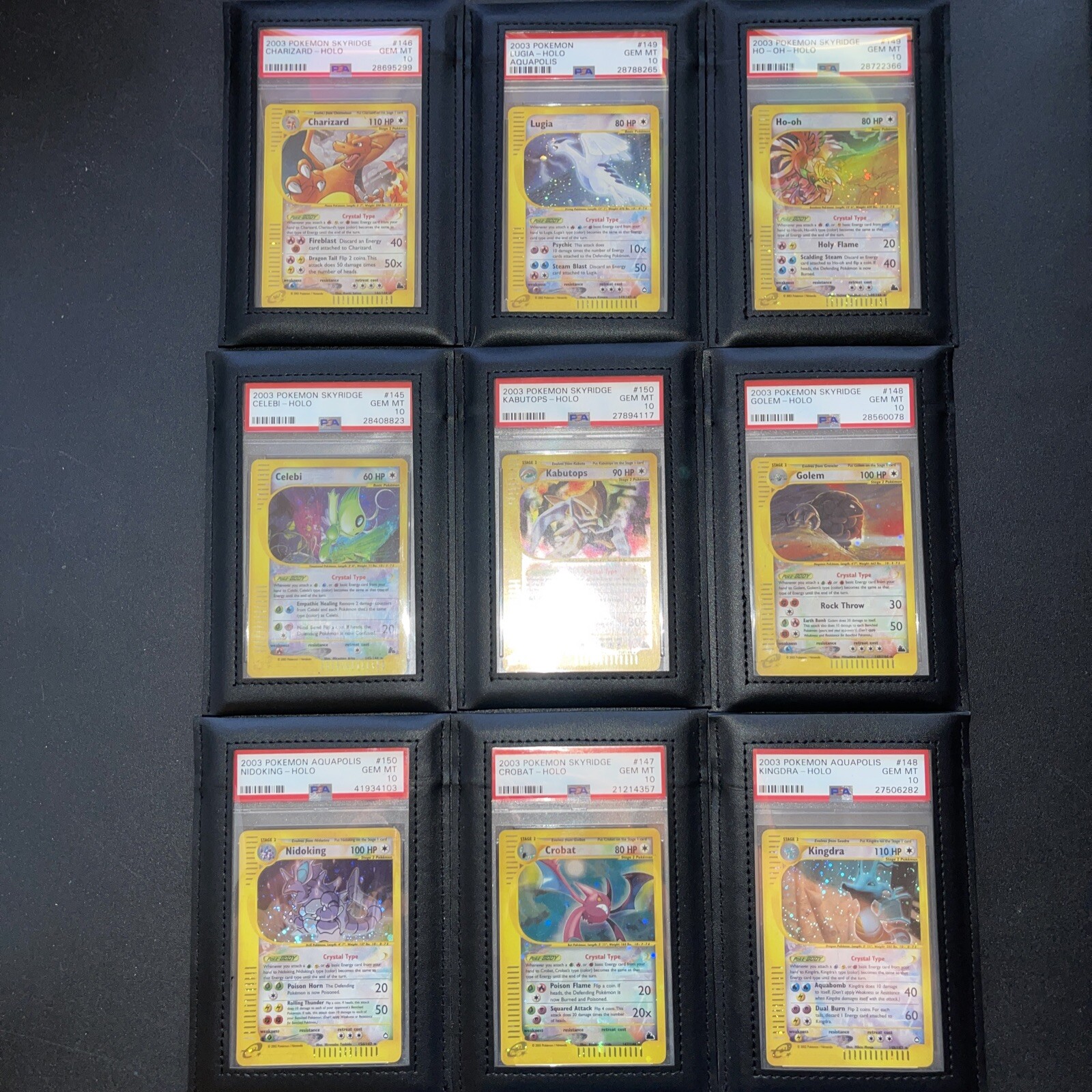 *Full Psa 10 Crystal Set* 2003 Skyridge and AquapolIs Crystal Gem Mint ...