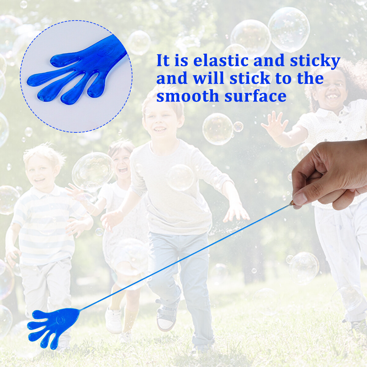 12pcs Funny Sticky Hands Toys Jelly Stretchy Sticky Palms Toys Novelty ...