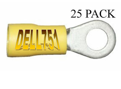 T49 YELLOW ring / eyelet 4.3mm crimp terminal pack of 25 | eBay