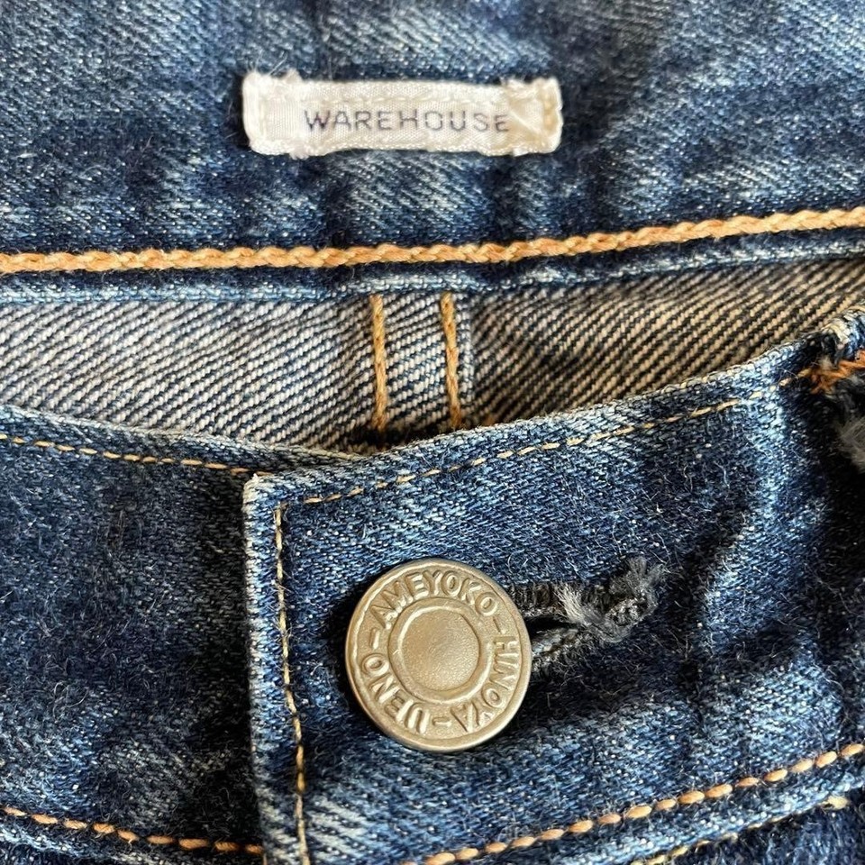 Warehouse 880 Burgus Plus Denim Jeans W32 Used Black Straight Fit JAPAN ...