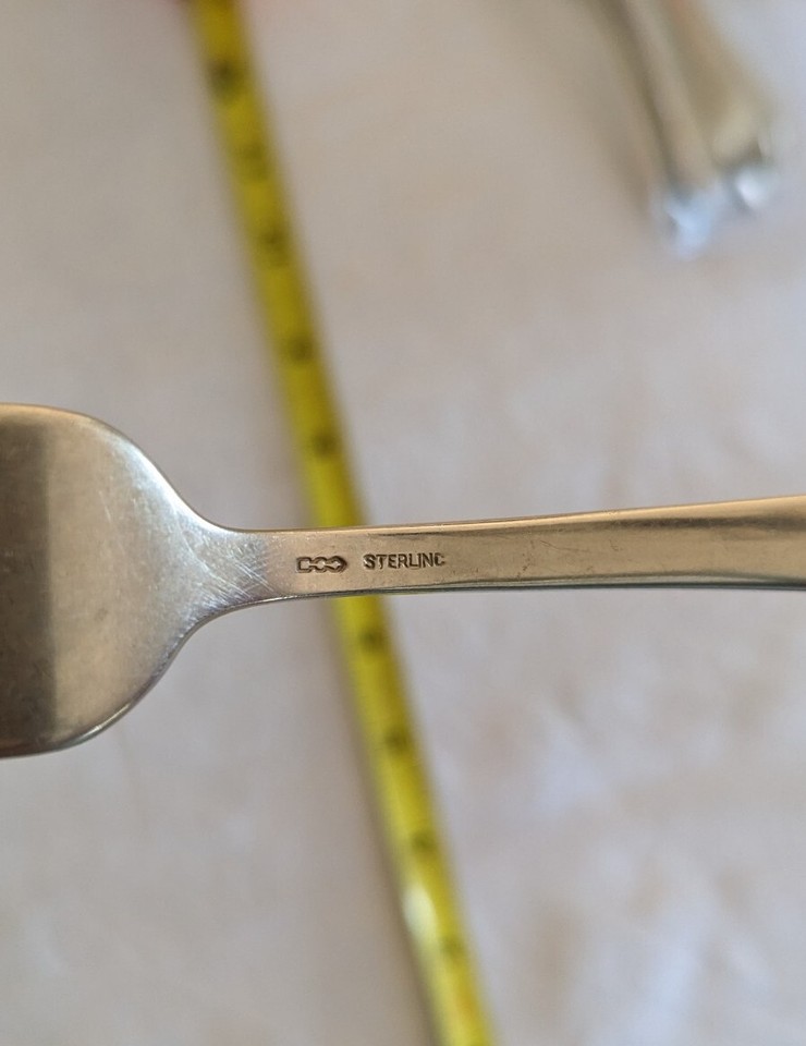 Pointed Antique Reed Barton Sterling Regular Fork 7 7/8" monogram"H" | eBay