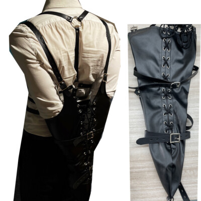 Bondage Arm Binder Back Strapping Body Harness Sleeves Armbinder ...