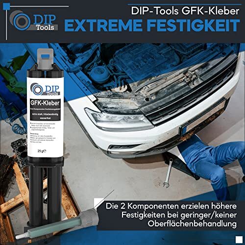 DIP-Tools Colle GFK extra forte résistante à la chaleur imperméable ...
